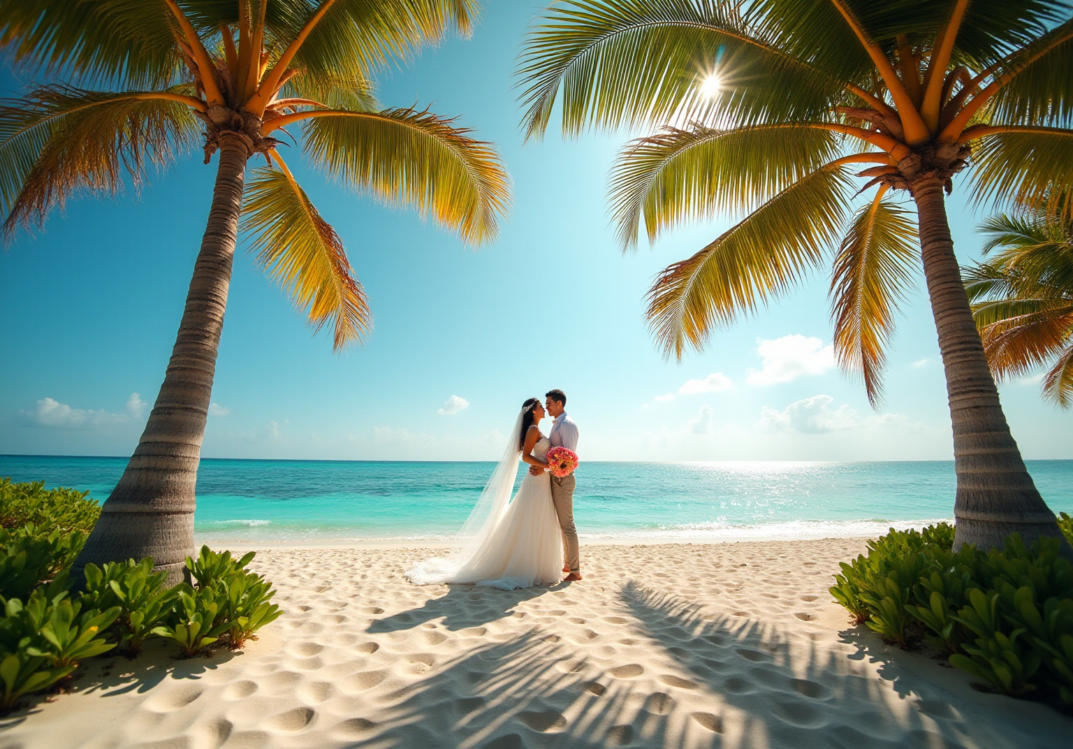 Vibrant Beach Wedding at Lux South Ari Atoll
