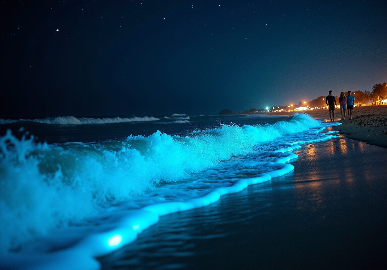 Bioluminescent Wonder at Leucadia Beach