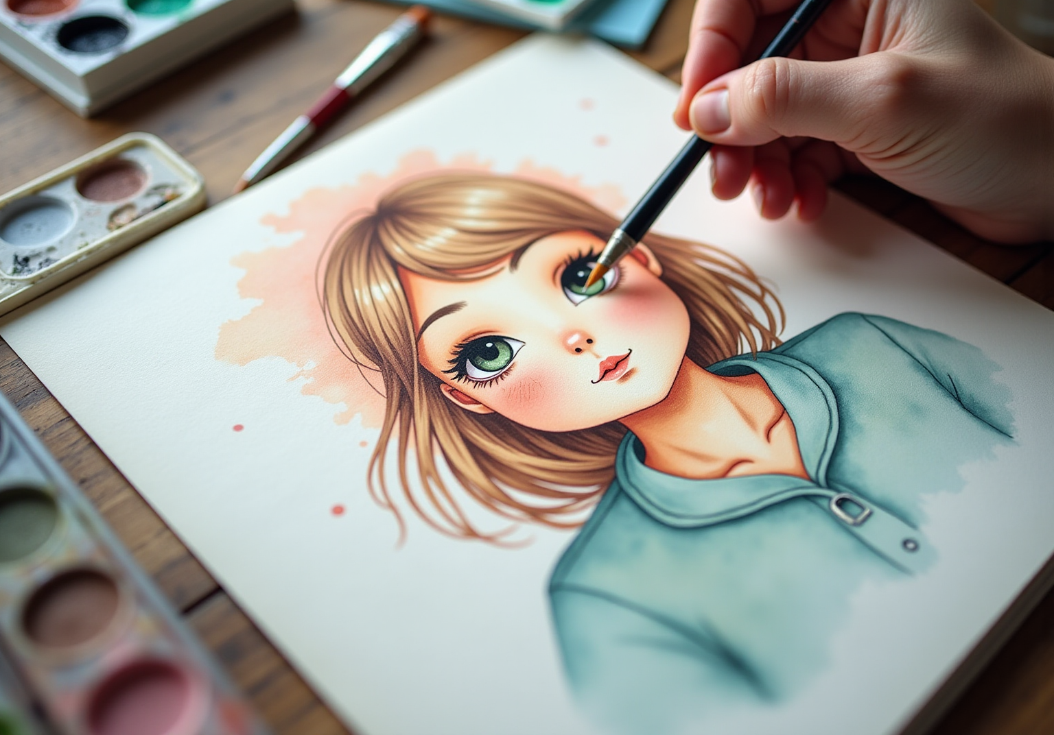 The Evolution of Watercolor Girl Illustration