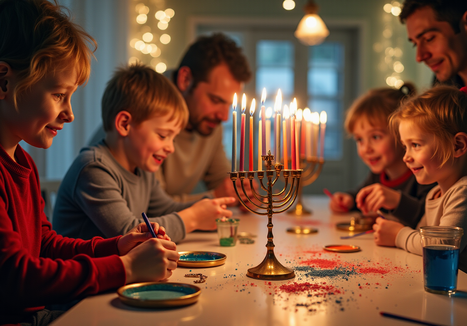 Crafting Menorahs for Hanukkah Crafting Menorahs for Hanukkah