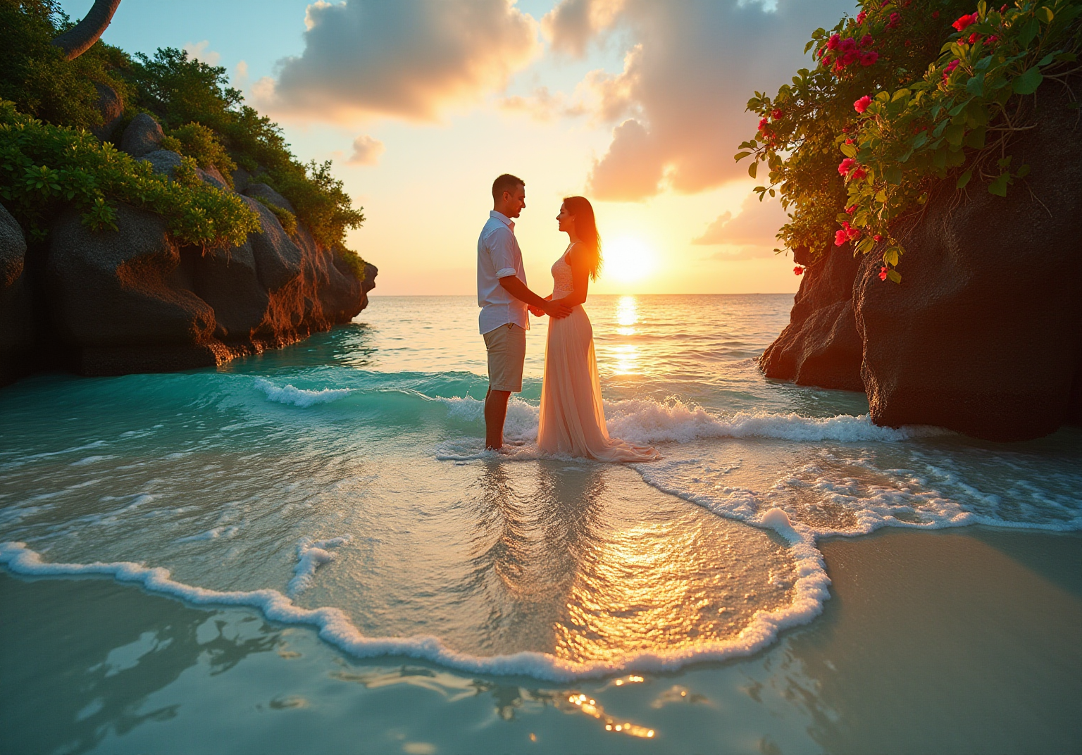 Romantic Maldives Wedding at Sunset Romantic Maldives Wedding at Sunset