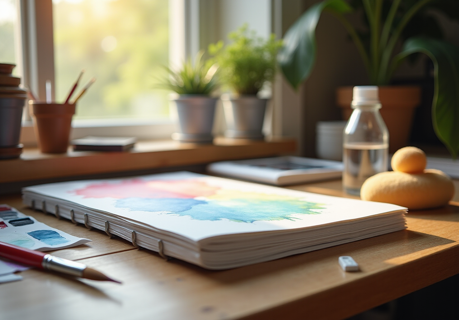 Caring for Watercolor Paper in an Artist's Workspace Caring for Watercolor Paper in an Artist's Workspace