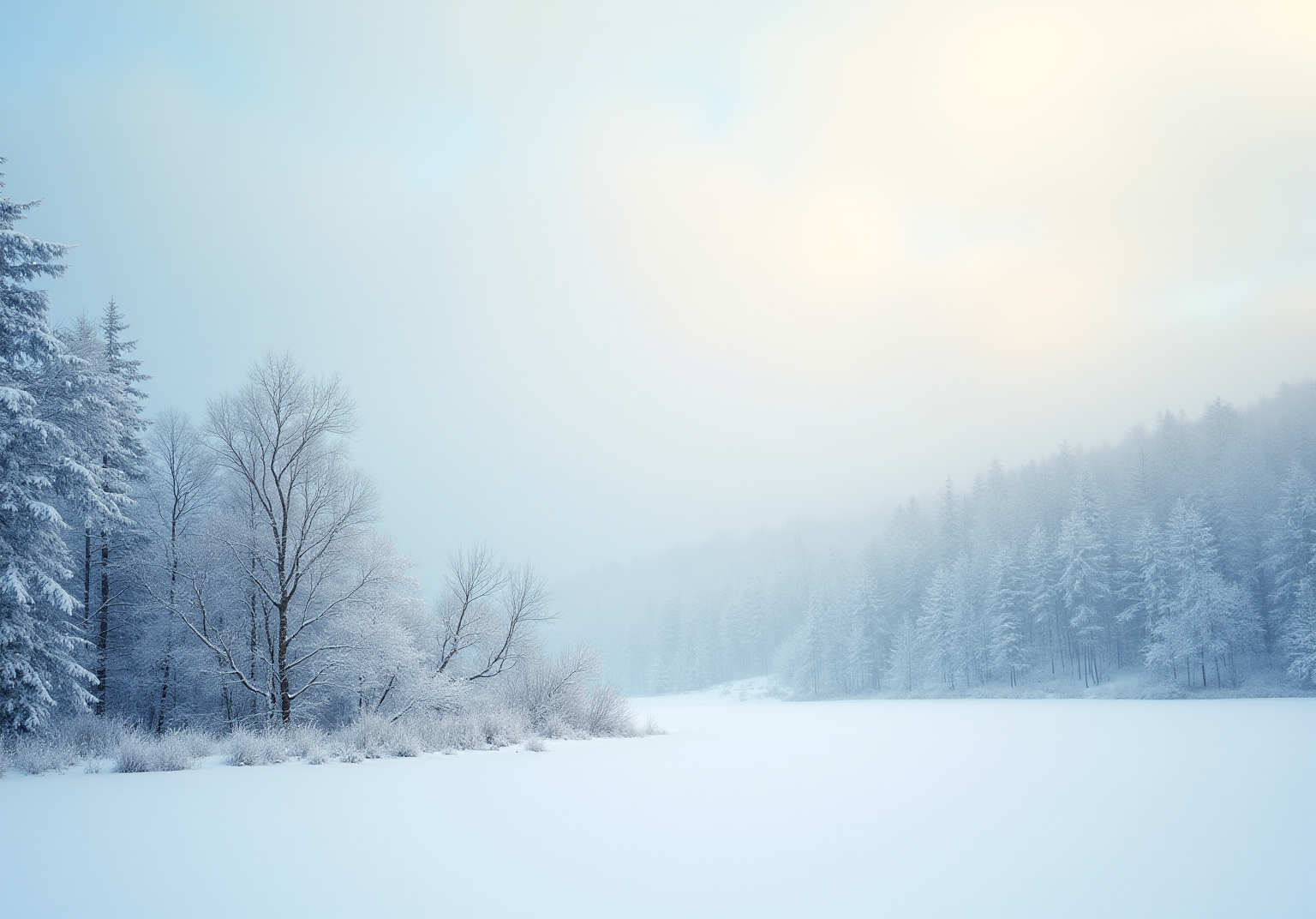 Serene Winter Landscape Serene Winter Landscape