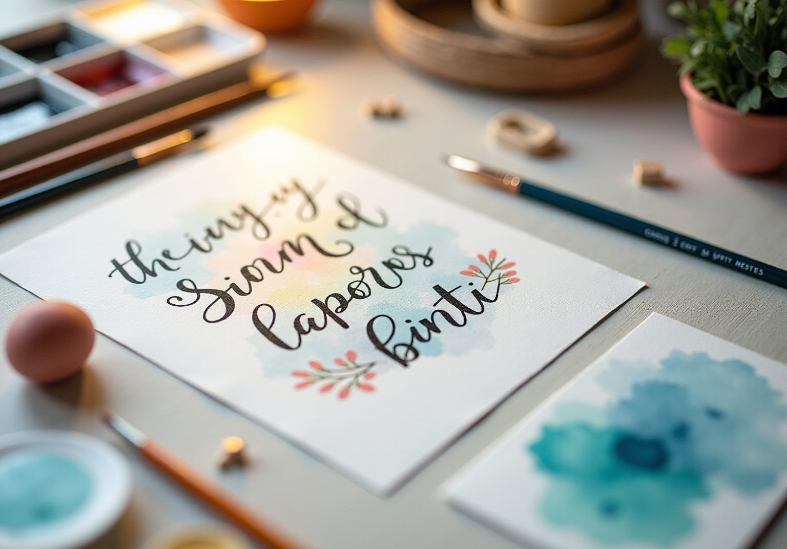 Artistic Custom Watercolor Invitations Artistic Custom Watercolor Invitations