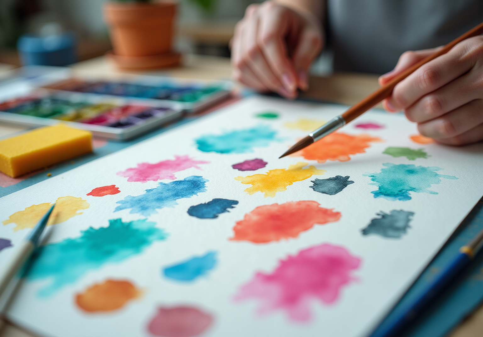 Exploring Mark Making in Watercolor Art