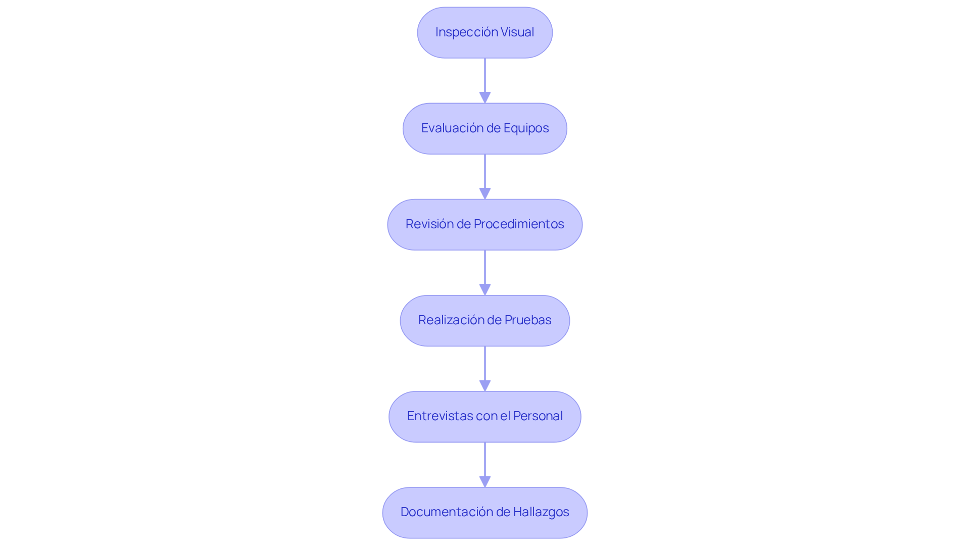 Cada caja representa un paso en el proceso de auditoría. Sigue las flechas para ver cómo se avanza de un paso al siguiente, asegurando que se cumplan todos los requisitos para una auditoría efectiva.