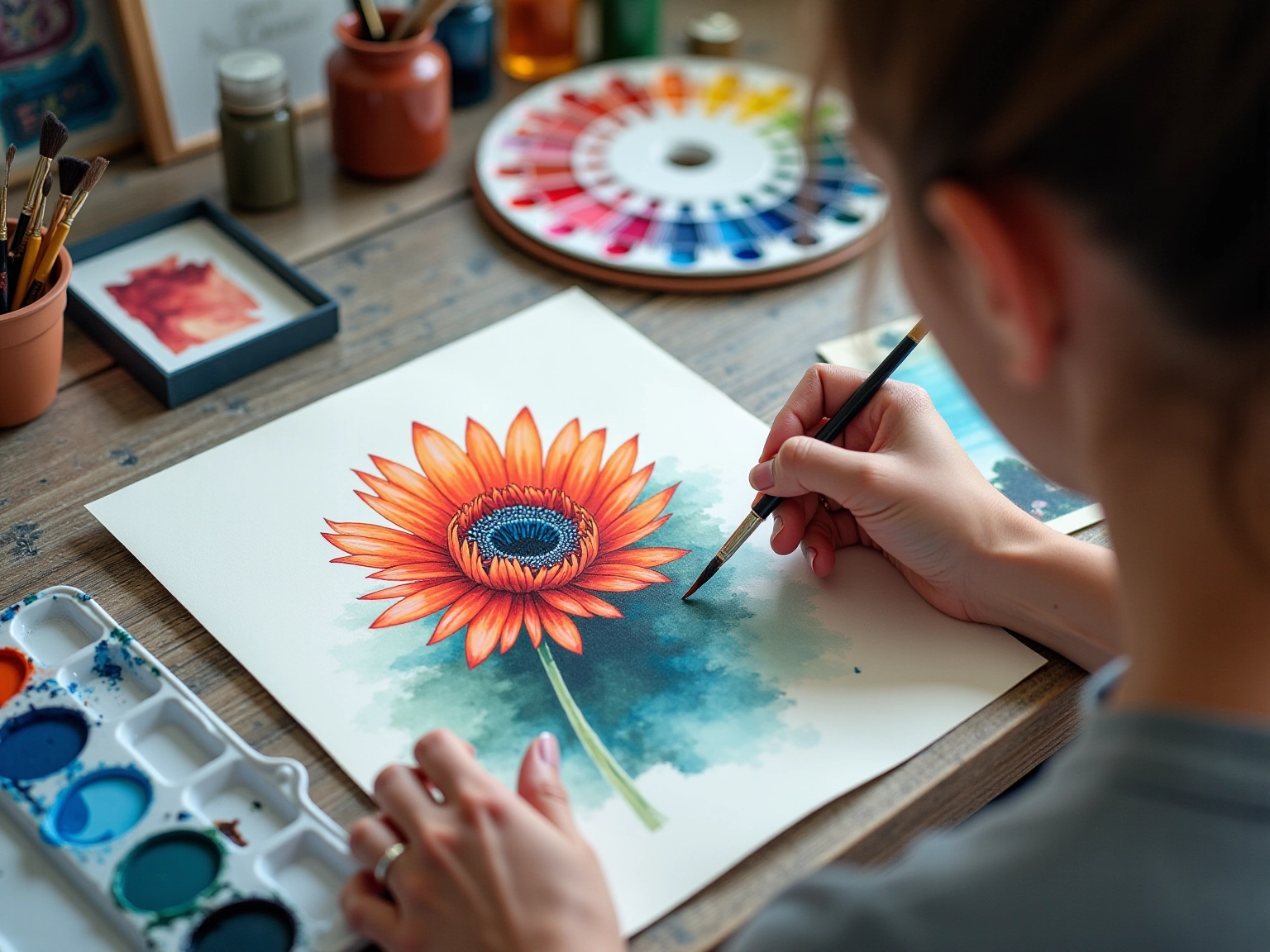 Overcoming Watercolor Challenges in Anemone Painting Overcoming Watercolor Challenges in Anemone Painting