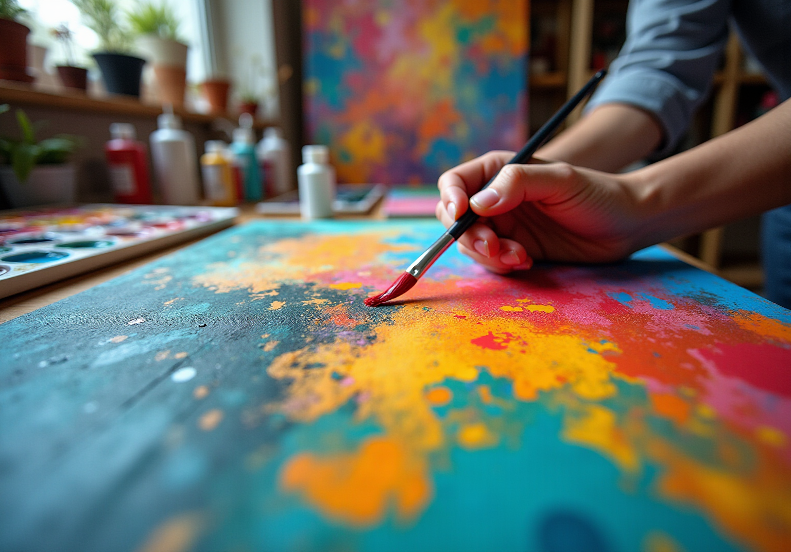 Creative Process of Abstract Landscape Art