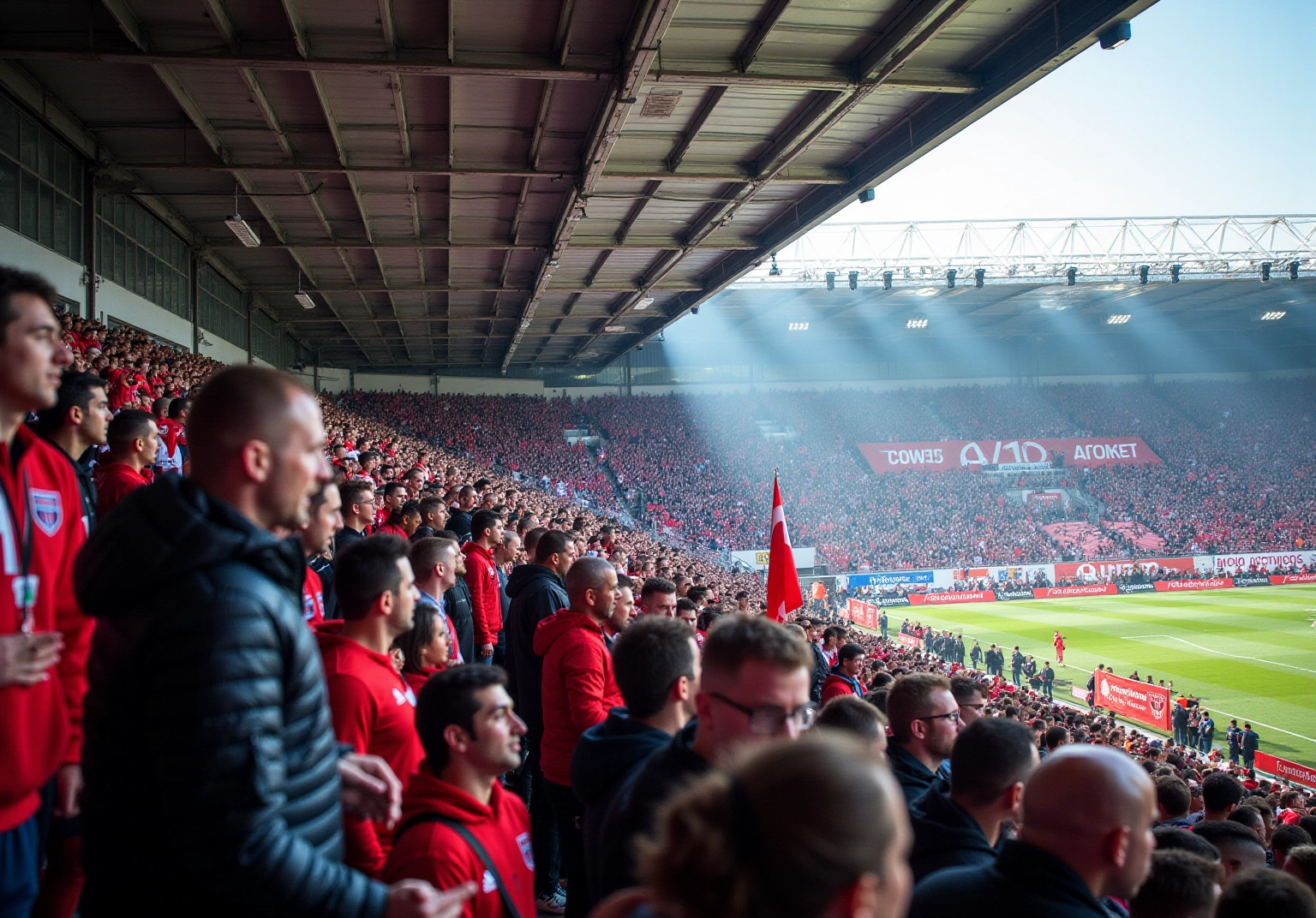 Passionate Fans at Audi Sportpark Passionate Fans at Audi Sportpark