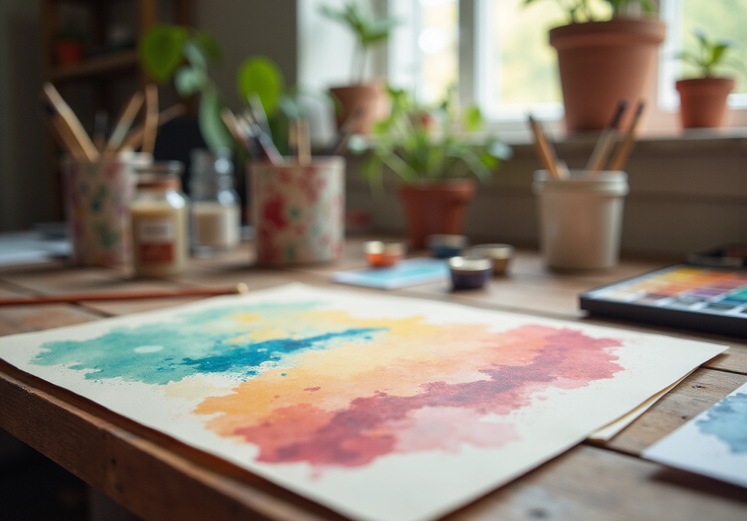 Paul Rubens Watercolor Paper in an Artist's Studio Paul Rubens Watercolor Paper in an Artist's Studio