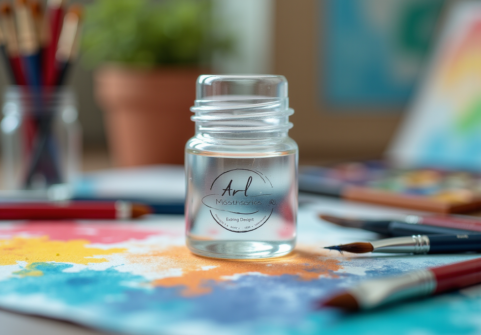 Essential Water Container for Watercolor Artists