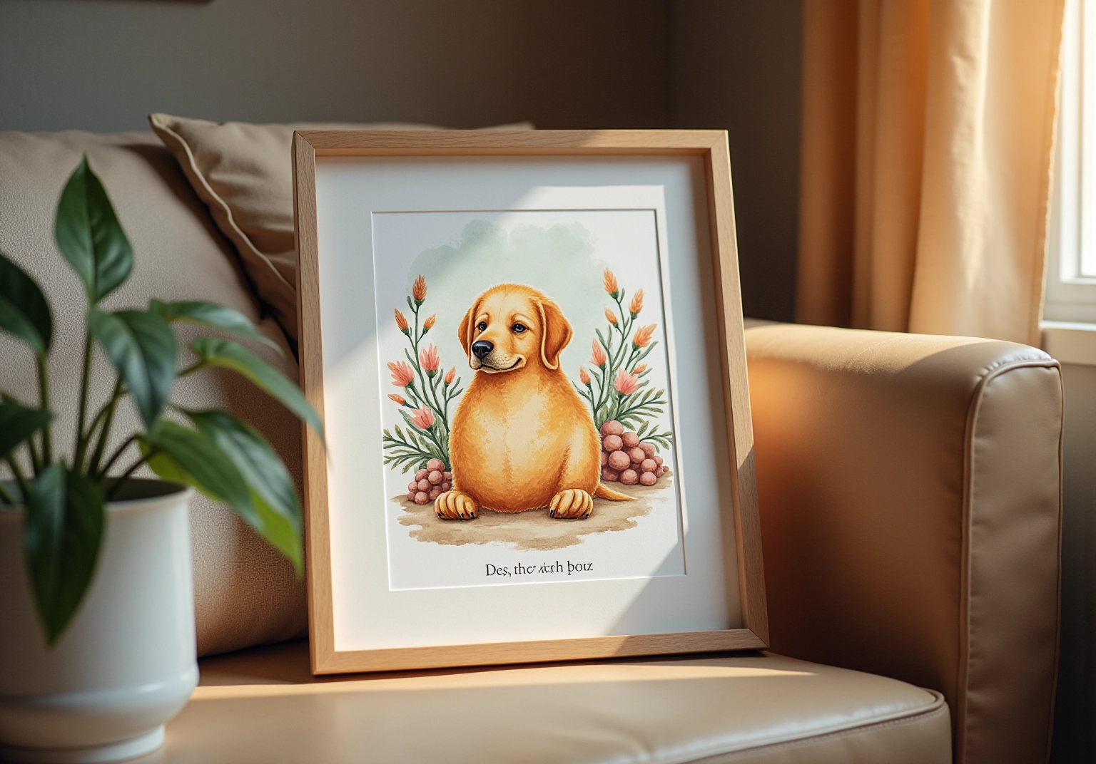 Personalized Art in a Cozy Home