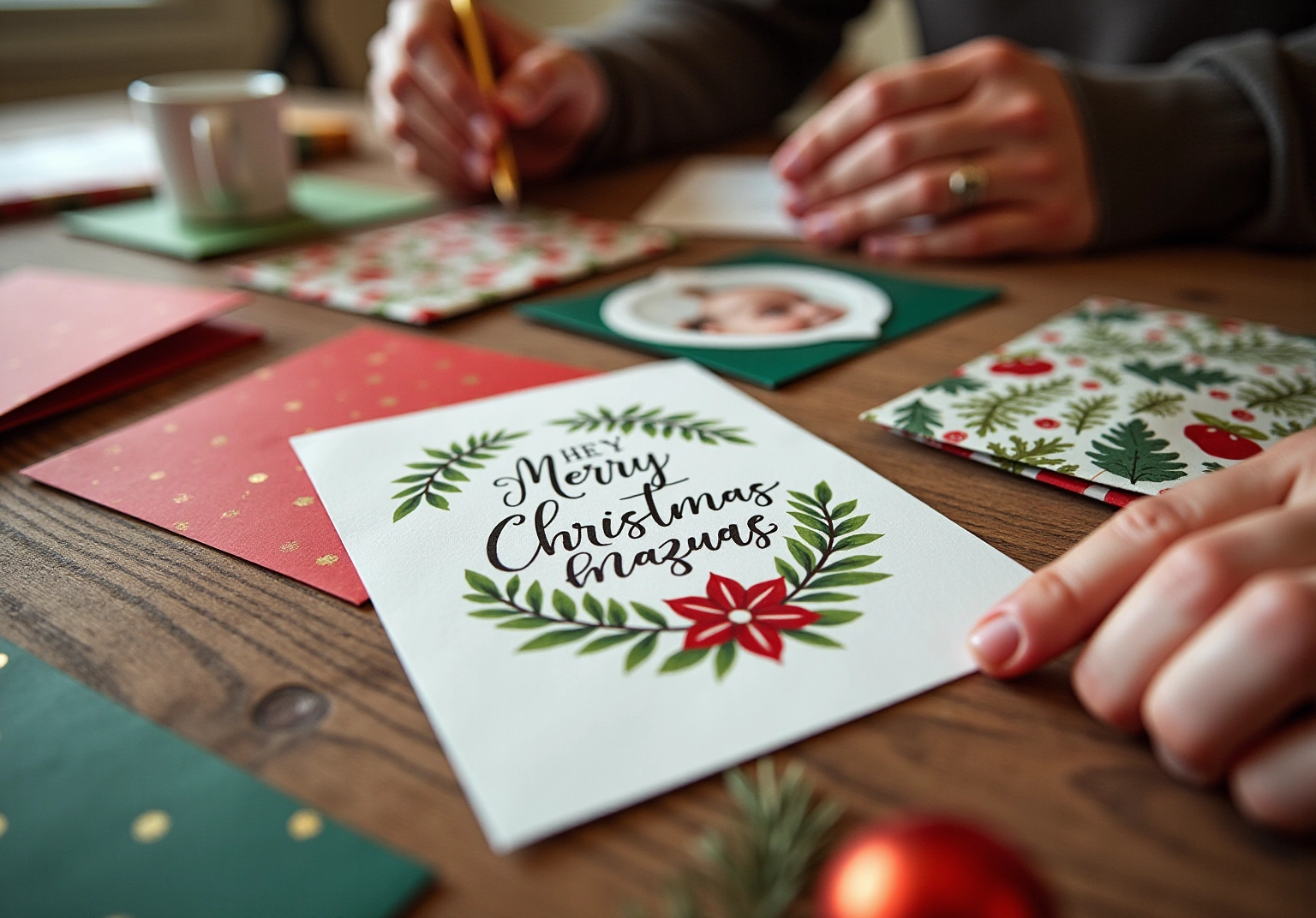 Personalized Holiday Card Crafting Personalized Holiday Card Crafting