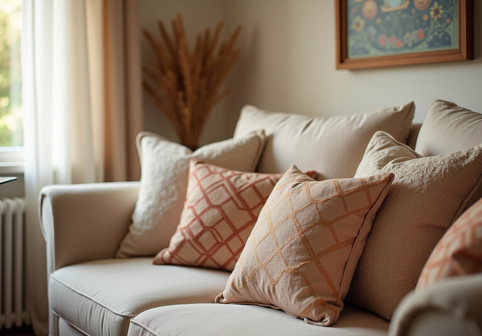 Personalized Home Accessories in a Cozy Living Space Personalized Home Accessories in a Cozy Living Space