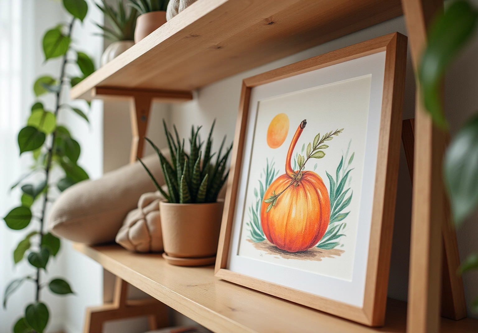 Personalized Illustrated Marketing in a Cozy Home