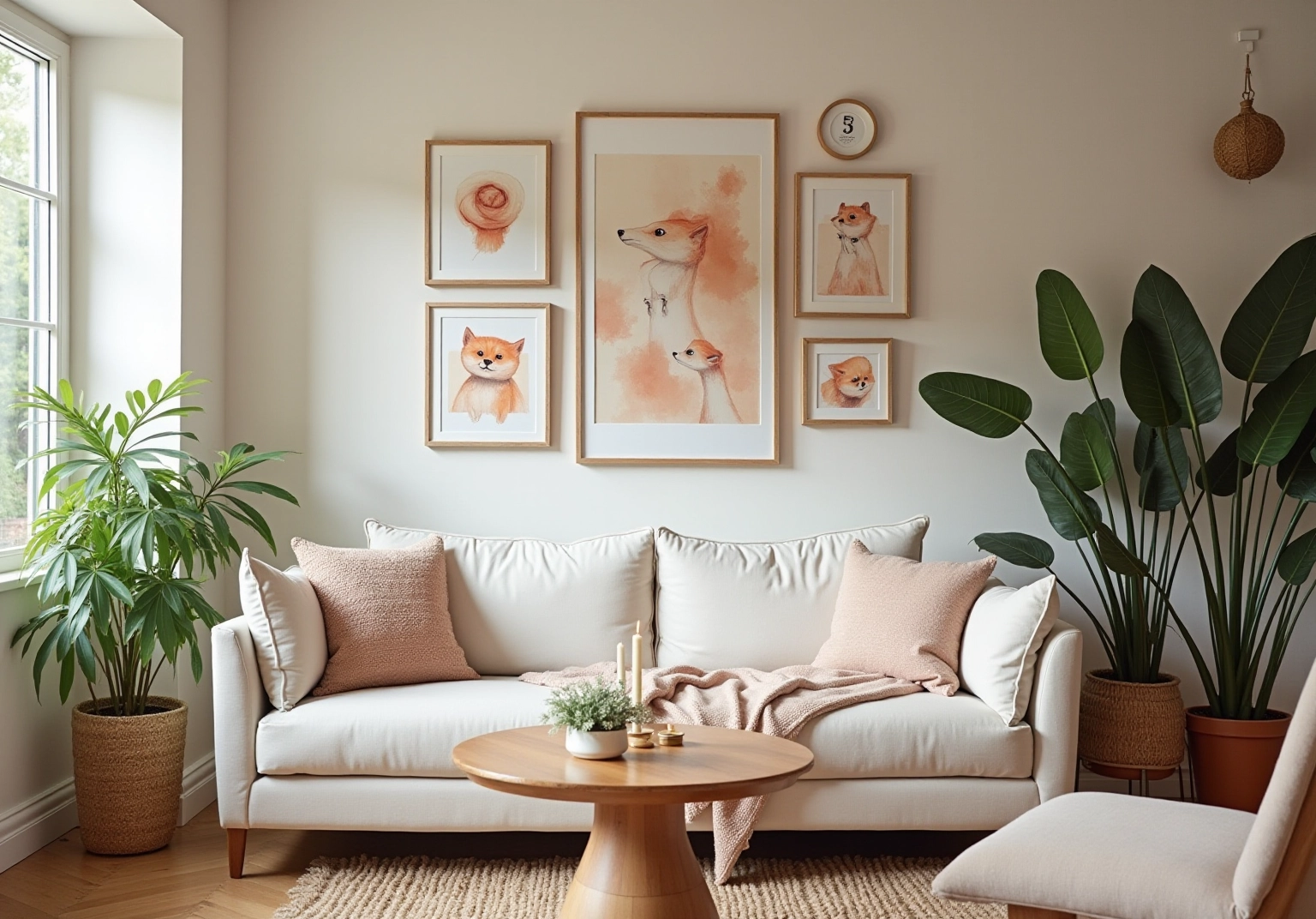 Personalized Interior with Custom Watercolor Art Personalized Interior with Custom Watercolor Art