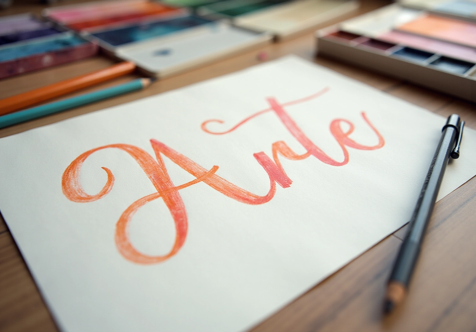 Personalized Letter Drawing for Watercolor Cards