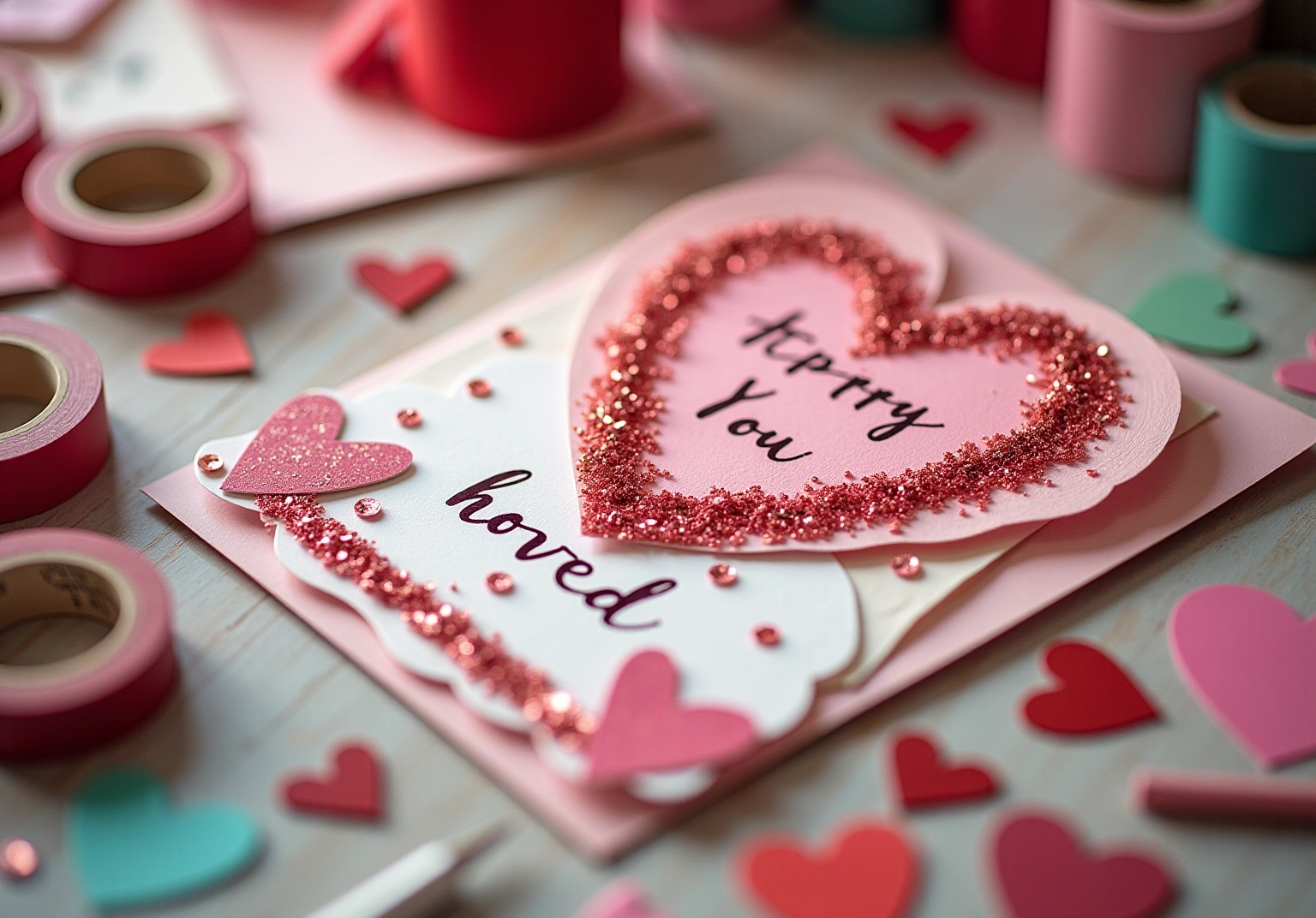 Personalized Valentine's Day Card Crafting Personalized Valentine's Day Card Crafting