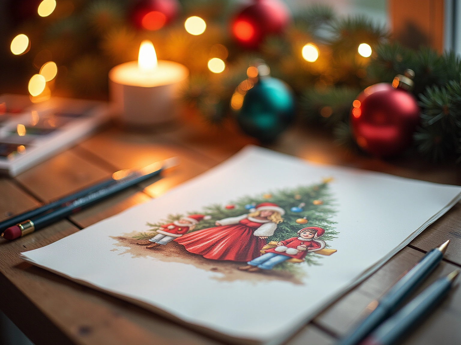 Personalized Watercolor Holiday Cards