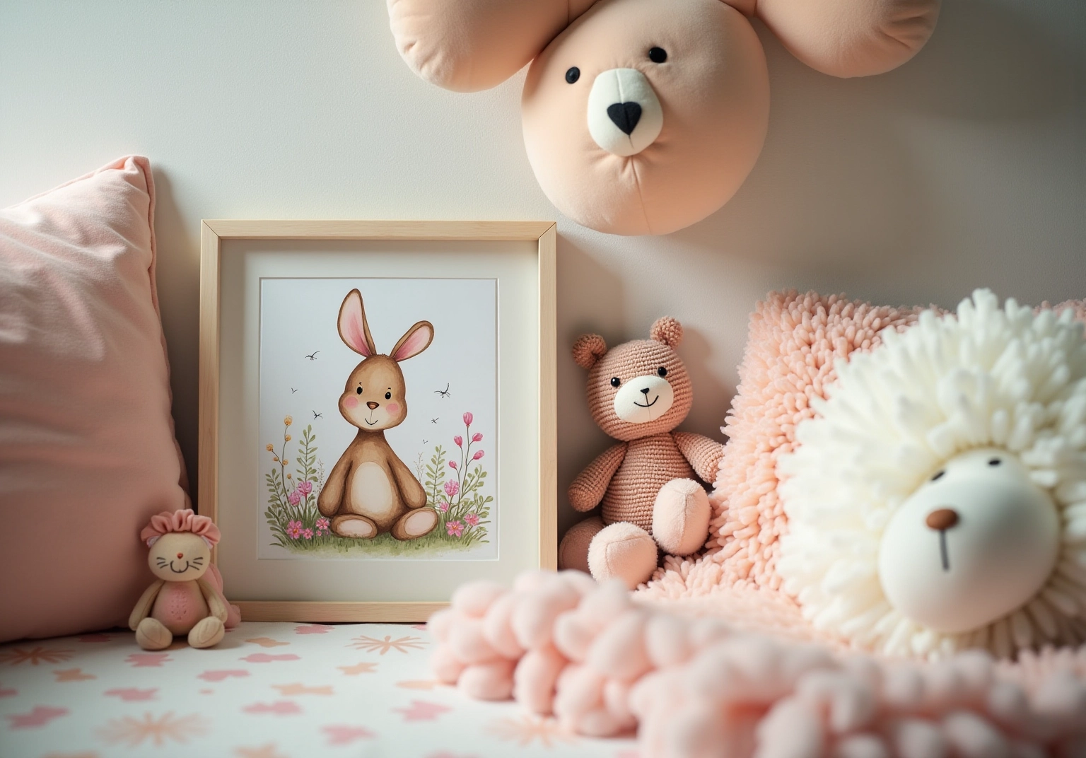 Personalized Watercolor Illustrations in a Nursery