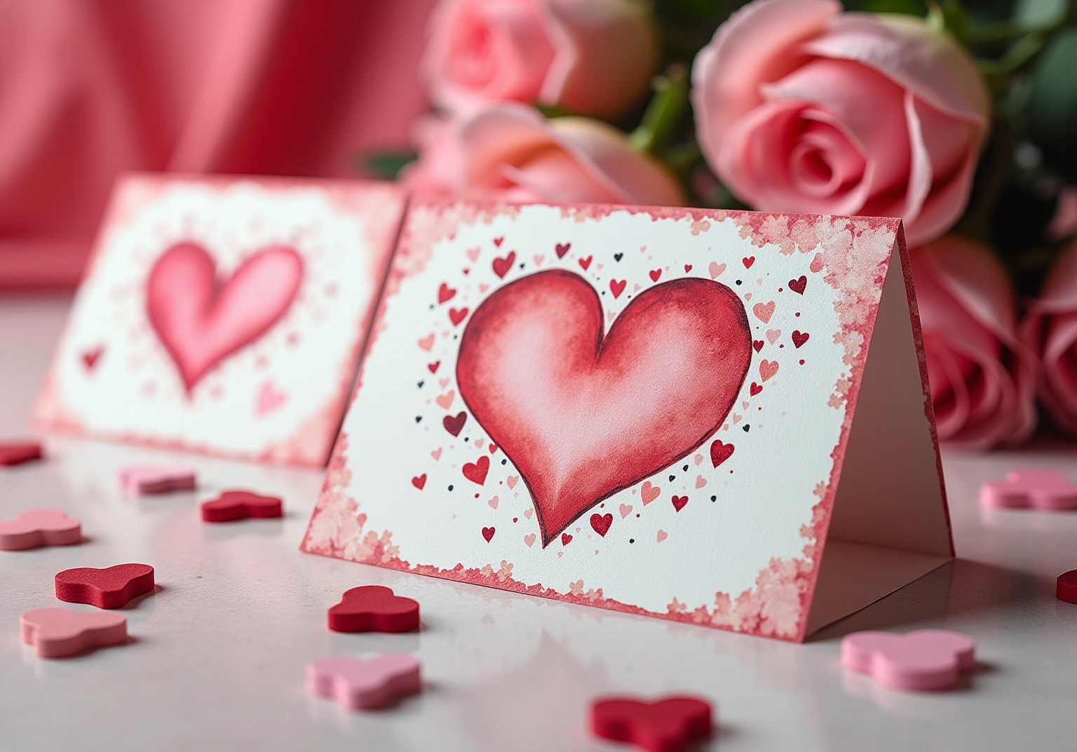 Personalized Watercolor Valentine Cards Personalized Watercolor Valentine Cards