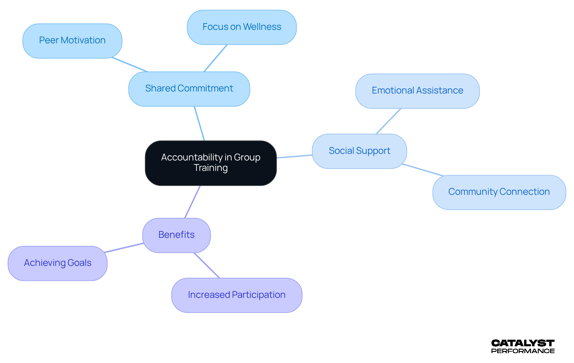 The center represents the main idea of accountability in group training. Each branch shows related concepts, and the sub-branches provide more details. This layout helps you see how everything connects and supports the overall theme. The center represents the main idea of accountability in group training. Each branch shows related concepts, and the sub-branches provide more details. This layout helps you see how everything connects and supports the overall theme.