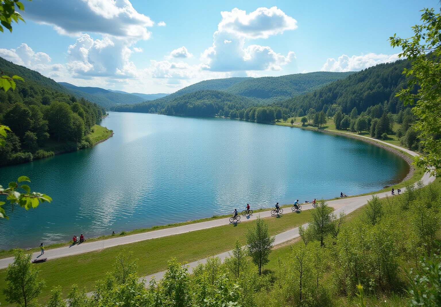 Picturesque Oderteich Reservoir Picturesque Oderteich Reservoir