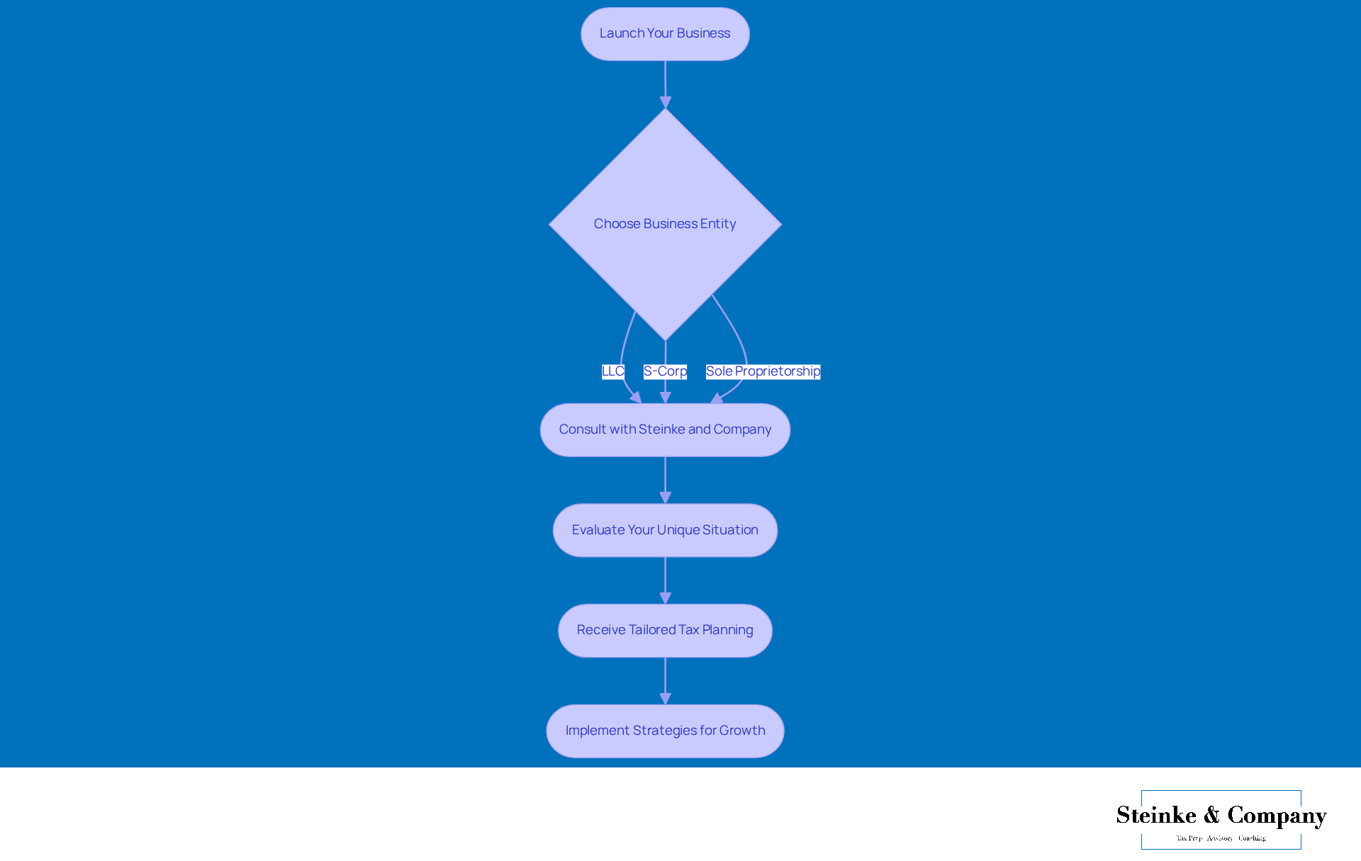 Follow the arrows from launching your business to choosing the right entity and getting expert advice — it's a roadmap to smarter decisions and better tax planning! Follow the arrows from launching your business to choosing the right entity and getting expert advice — it's a roadmap to smarter decisions and better tax planning!