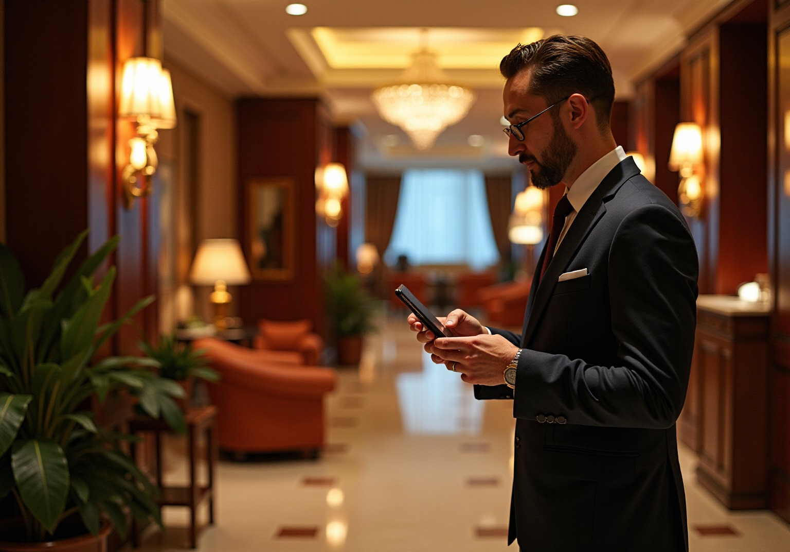 Luxury Travel Experience at a High-End Hotel