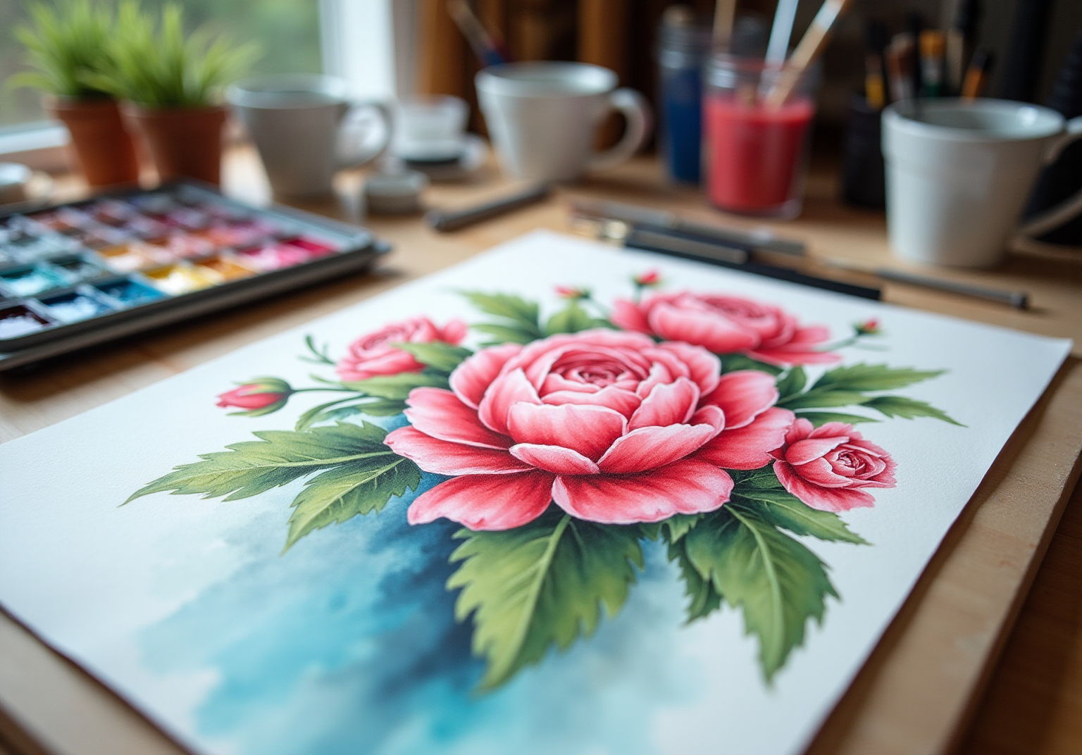 Artistic Layering Technique in Watercolor Artistic Layering Technique in Watercolor