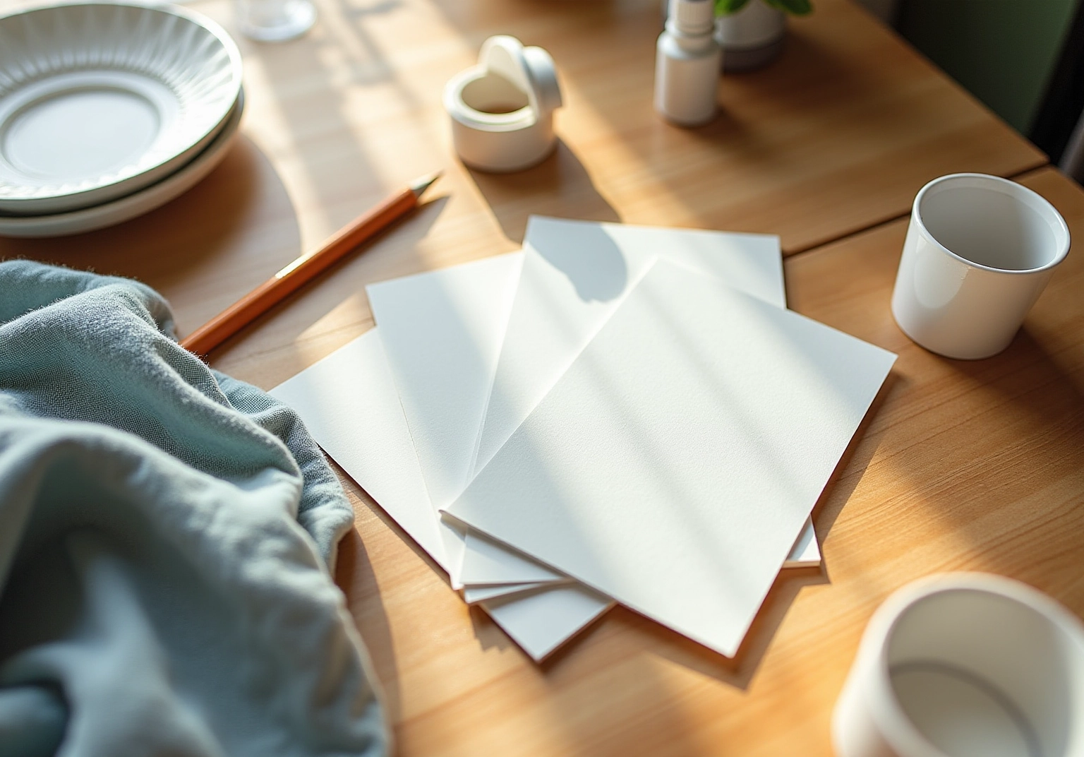 Preparing Cards for Painting