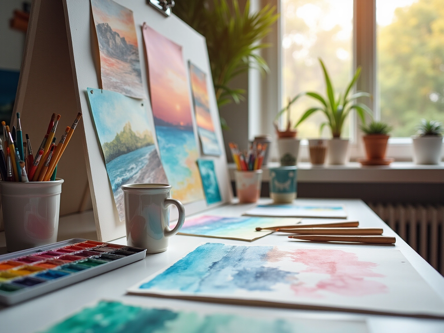 Preparing Ideas for a Custom Watercolor Painting Preparing Ideas for a Custom Watercolor Painting