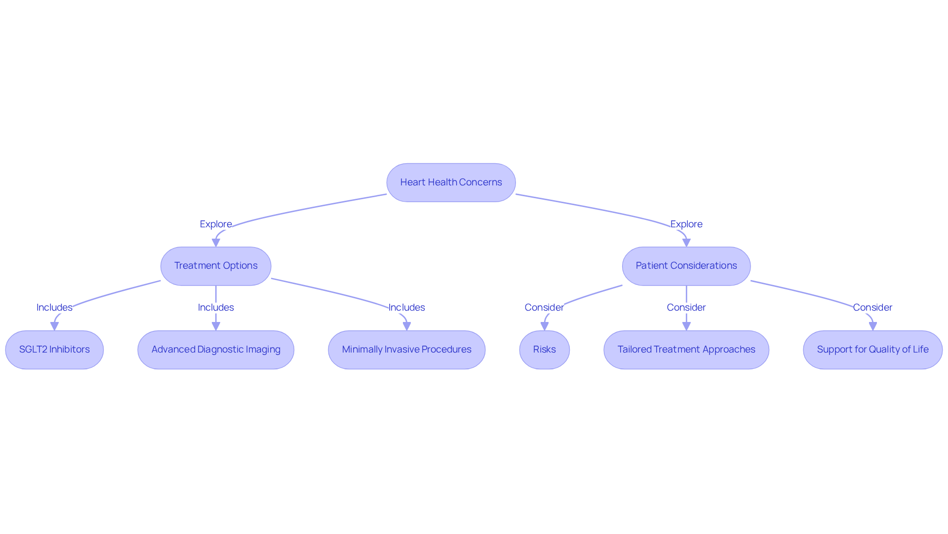 This flowchart illustrates the journey of managing heart health concerns. Start with your worries about heart health, then explore treatment options and important considerations for your care. Each step shows how to navigate your heart health journey effectively.