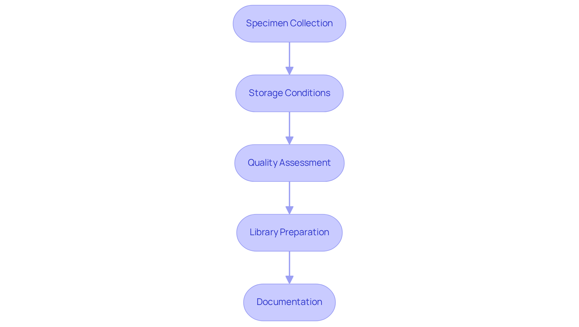 Each box represents a crucial step in the sample preparation process. Follow the arrows to see how each step leads to the next, ensuring high-quality results in sequencing. Each box represents a crucial step in the sample preparation process. Follow the arrows to see how each step leads to the next, ensuring high-quality results in sequencing.