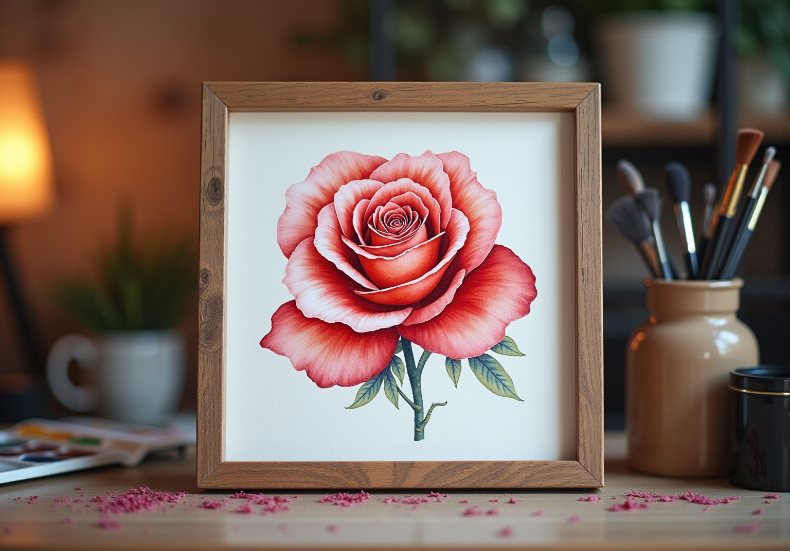 Elegance of Watercolor Roses Elegance of Watercolor Roses