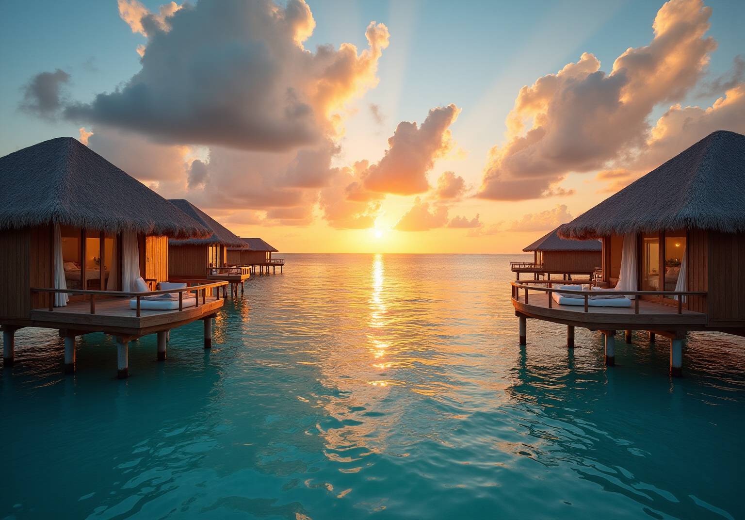 Romantic Maldives Sunset