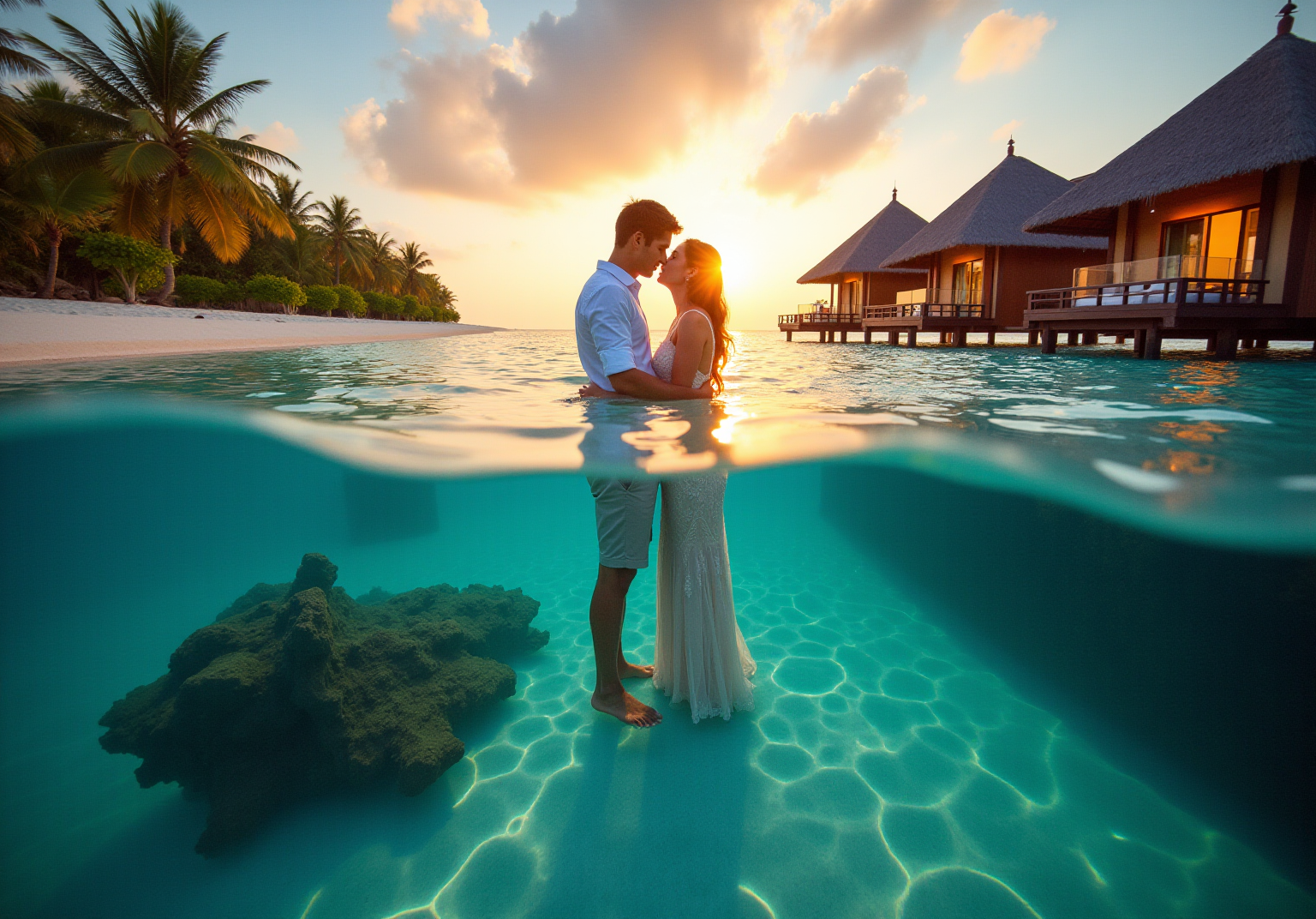 Romantic Underwater Vows in the Maldives