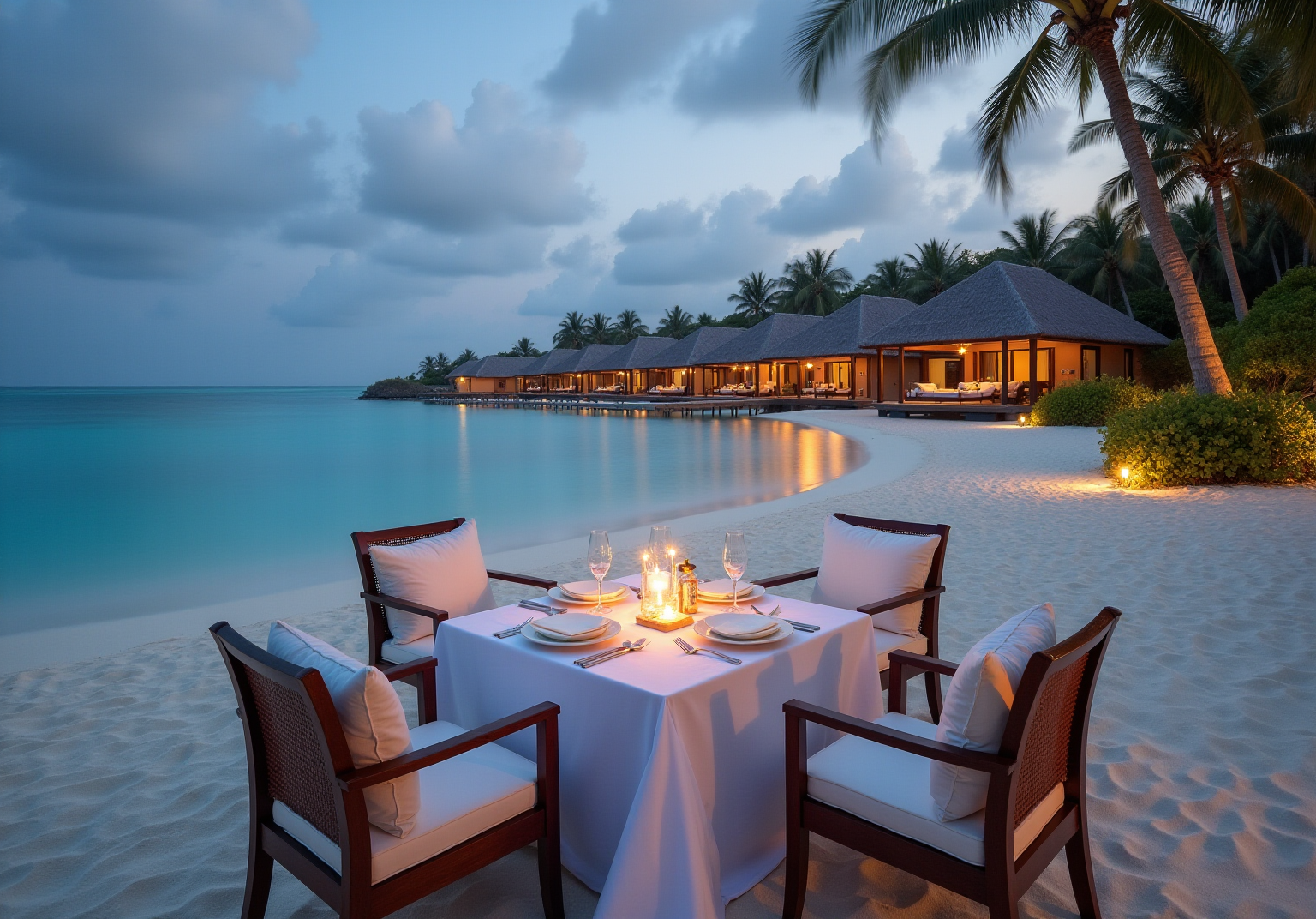 Luxurious Beachfront Relaxation at Dusit Thani Maldives