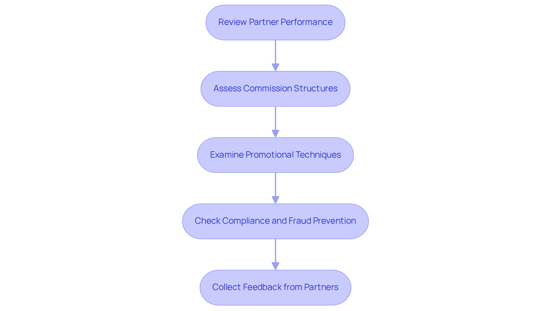 Each box in the flowchart represents a step in the audit process. Follow the arrows to see the order in which these steps should be completed for an effective audit.