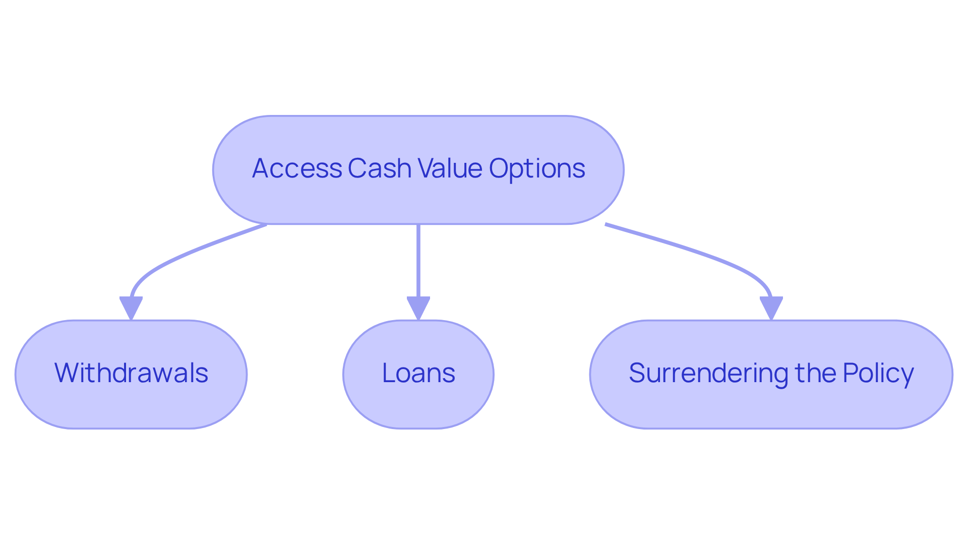 This flowchart shows different ways business owners can access the cash value of their coverage. Each option has its own benefits and considerations, helping you choose the best path for your financial needs.