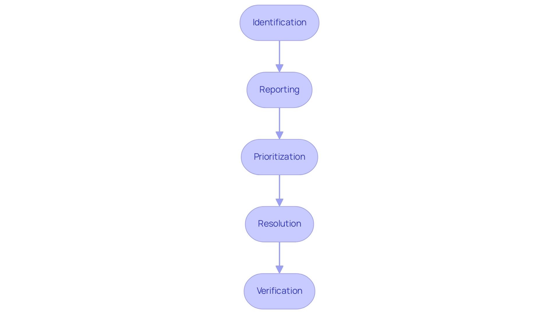 Each box represents a stage in the bug lifecycle, with color coding to distinguish between the stages.