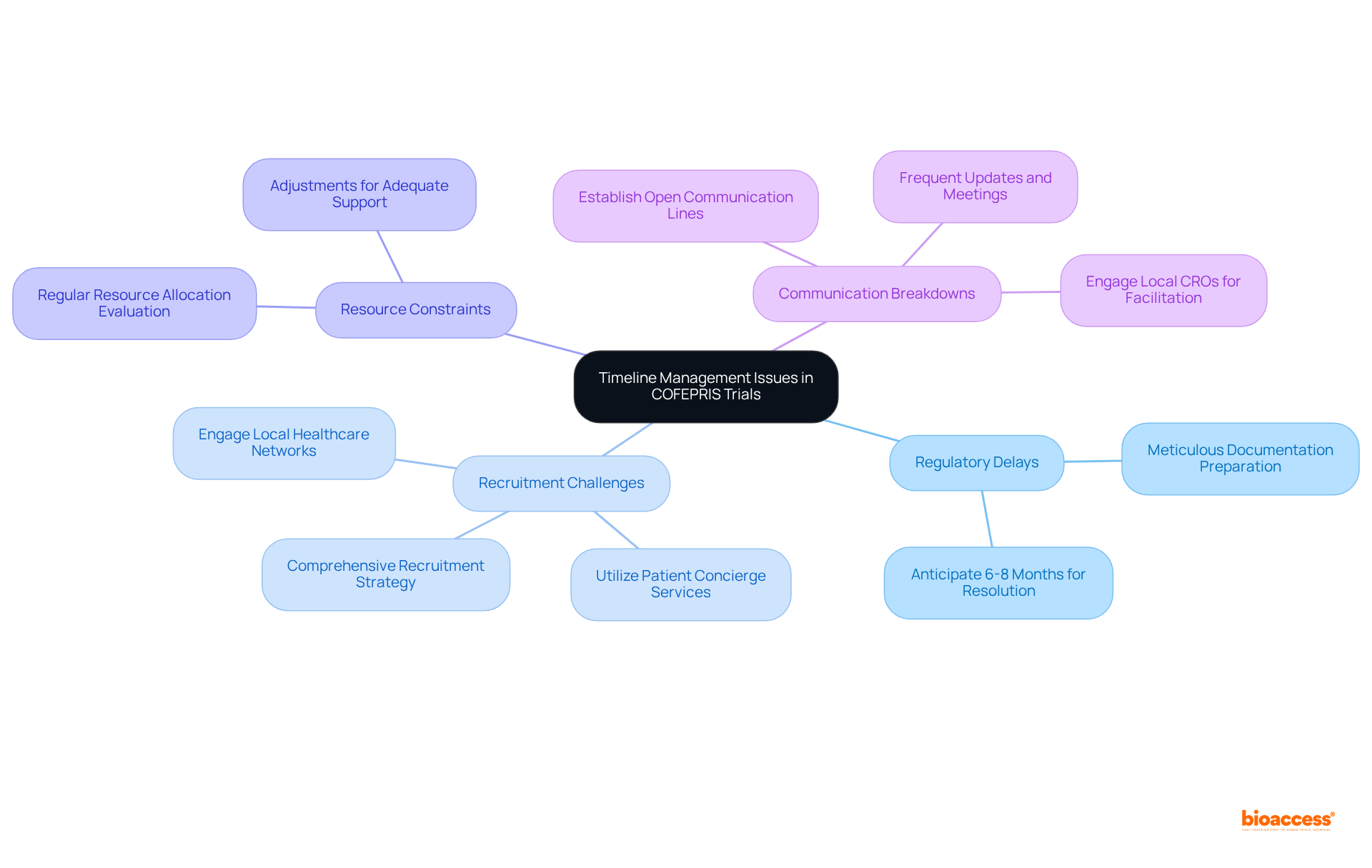The center shows the main theme, while each branch represents a specific challenge. Follow the branches to discover suggested strategies for overcoming each issue. The center shows the main theme, while each branch represents a specific challenge. Follow the branches to discover suggested strategies for overcoming each issue.