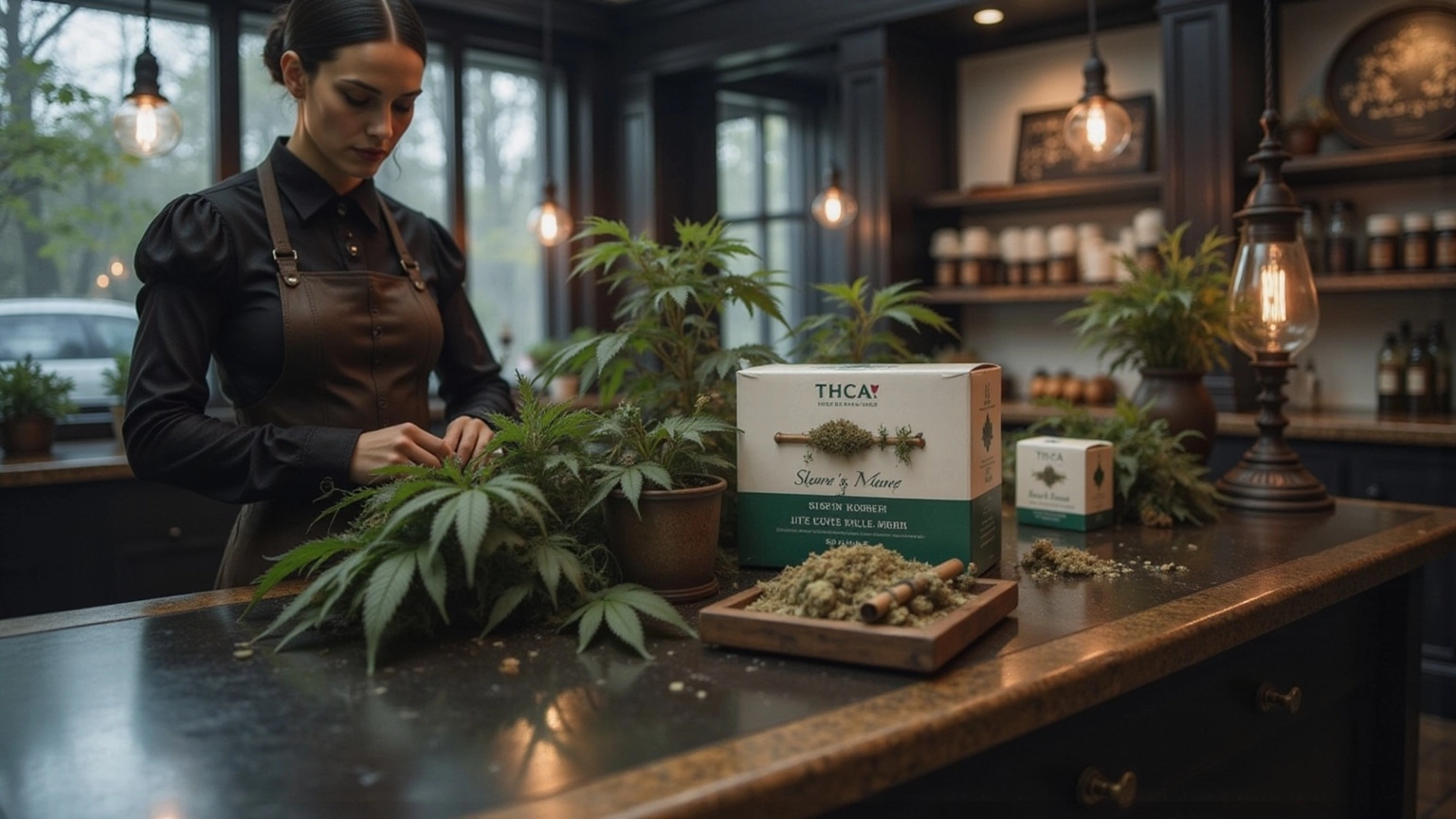 Quality THCA Pre-Rolls in a Professional Setting