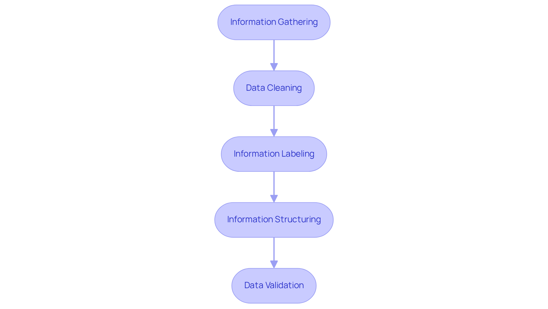 Each box represents a crucial step in preparing your dataset. Follow the arrows to see how each step builds on the previous one, ensuring a thorough and effective training process for your AI.