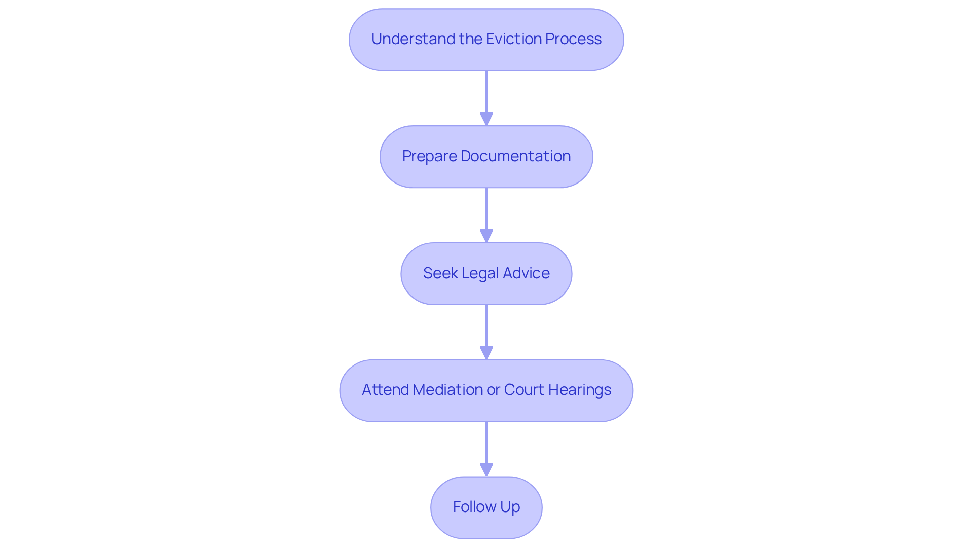 Each box represents a crucial step in handling judicial disputes. Follow the arrows to see the order of actions landlords should take to protect their interests. Each box represents a crucial step in handling judicial disputes. Follow the arrows to see the order of actions landlords should take to protect their interests.