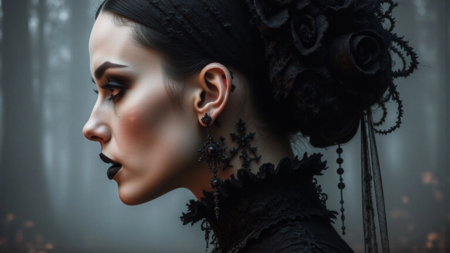Regal Vampy Twist Crown Hairstyle
