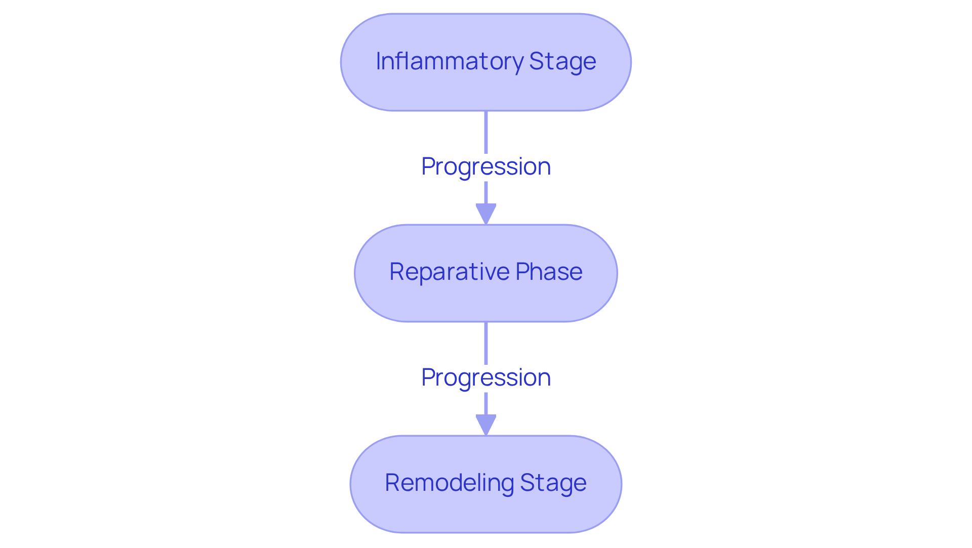 This flowchart shows the journey of bone healing. Start at the top with the 'Inflammatory Stage', where the body begins to respond to the injury. Follow the arrows down to see how the healing progresses through the 'Reparative Phase' and finally to the 'Remodeling Stage', where the bone regains its strength. Each stage is crucial for a successful recovery. This flowchart shows the journey of bone healing. Start at the top with the 'Inflammatory Stage', where the body begins to respond to the injury. Follow the arrows down to see how the healing progresses through the 'Reparative Phase' and finally to the 'Remodeling Stage', where the bone regains its strength. Each stage is crucial for a successful recovery.