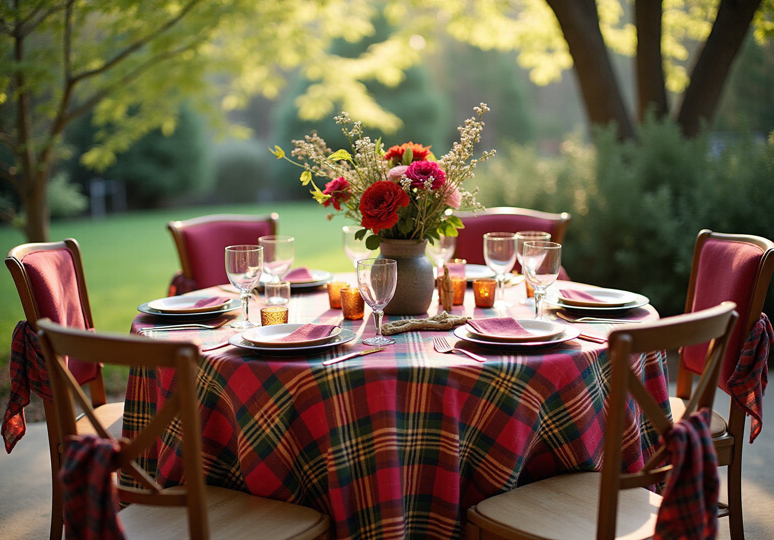 What is a Plaid Round Tablecloth? Benefits and Customization Options