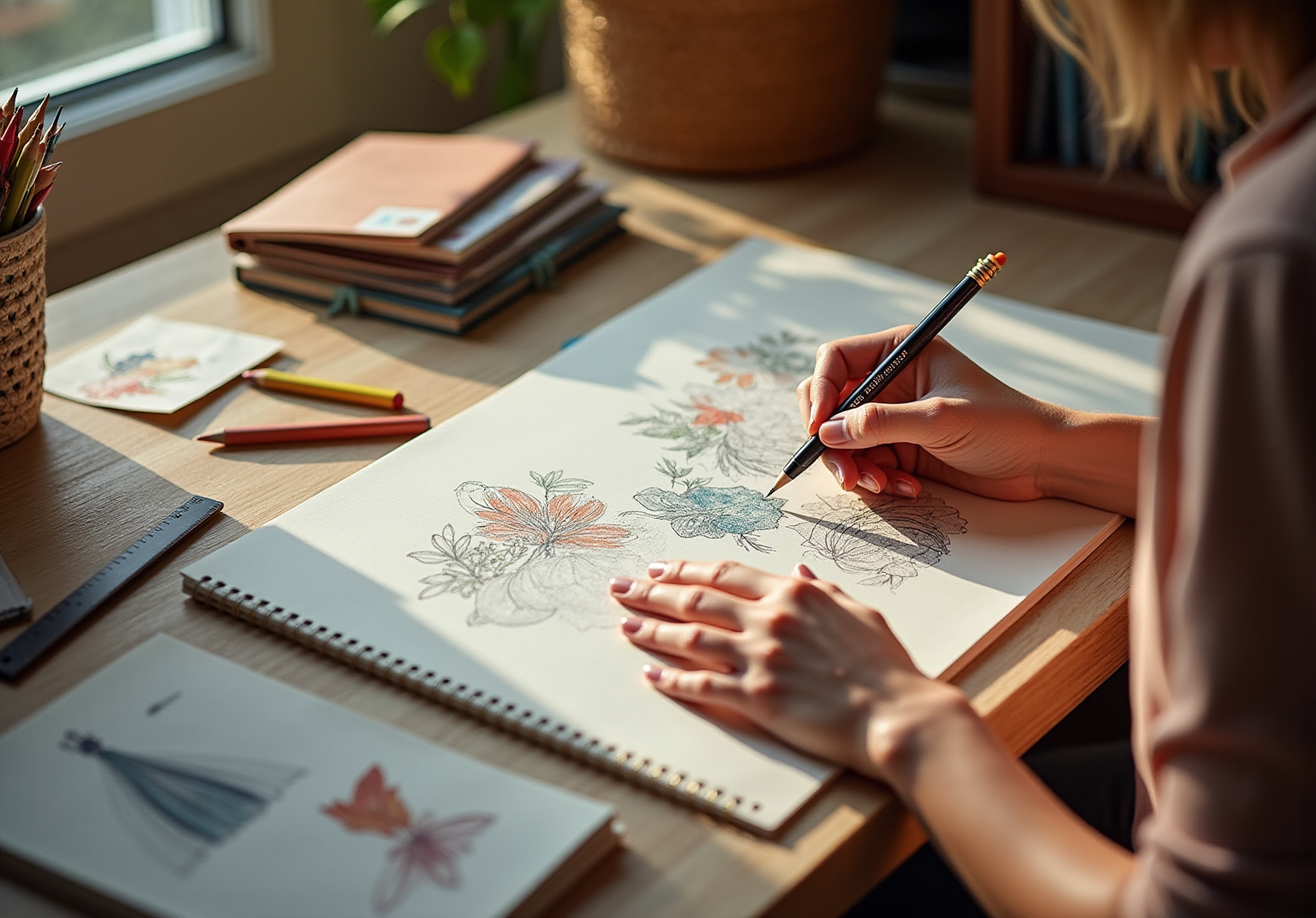 Creative Workspace for Fabric Pattern Sketching