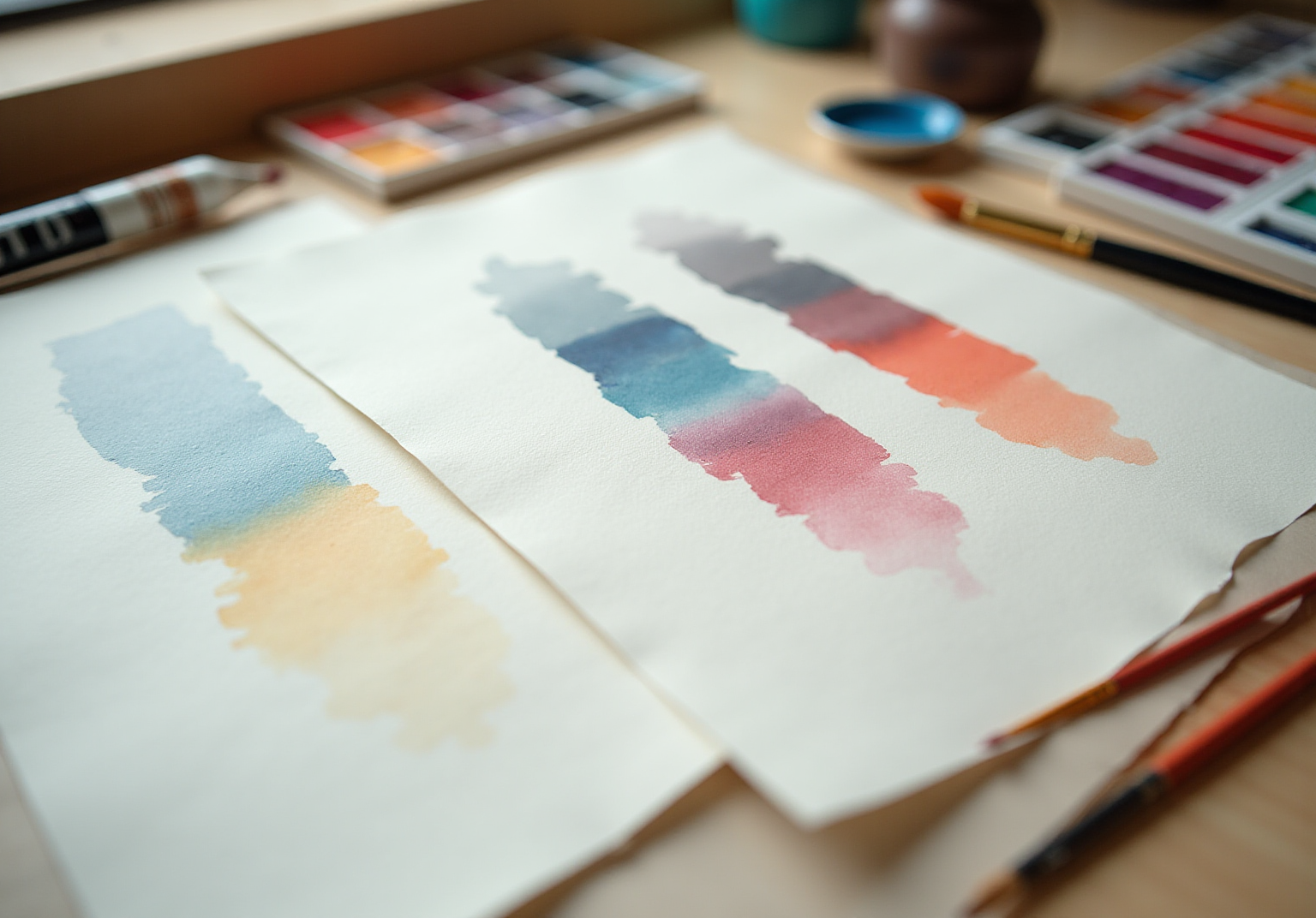 Exploring Watercolor Paper Textures Exploring Watercolor Paper Textures